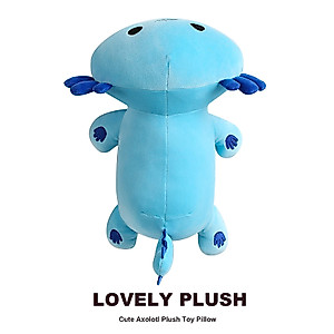 Onsoyours Cute Axolotl Plush, 19" Soft Large Stuffed Animal Salamander Big Plush Pillow, Kawaii Plushie Toy for Kids (Blue Axolotl A, 19")