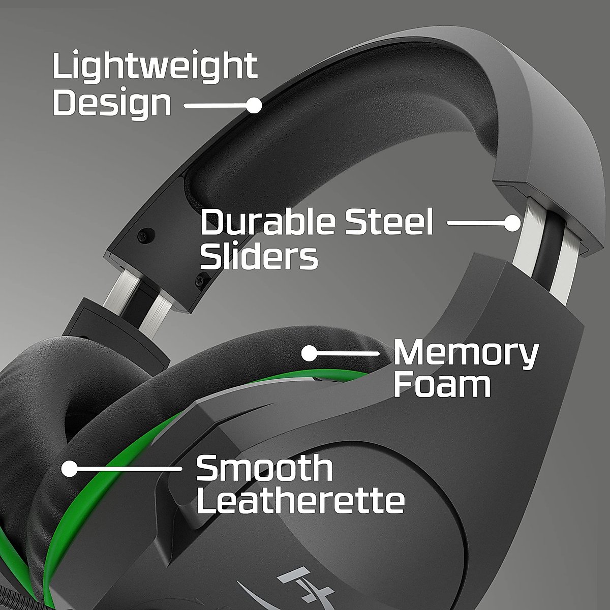 HyperX CloudX Stinger Core – Wireless Gaming Headset, for Xbox Series X|S and Xbox One, Memory foam & Premium Leatherette Ear Cushions, Noise-Cancelling,Black