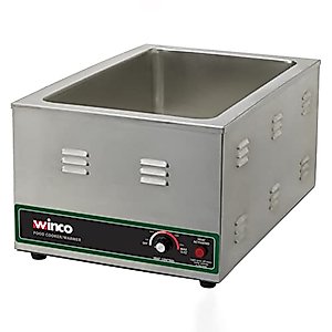 Winco FW-S600 Electric Food Cooker/Warmer, 1500-watt,Stainless Steel,Medium