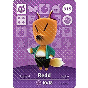 Redd - Nintendo Animal Crossing Happy Home Designer Series 4 Amiibo Card - 315