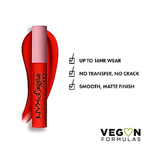 NYX PROFESSIONAL MAKEUP Lip Lingerie XXL Matte Liquid Lipstick - On Fuego (Fire Red)