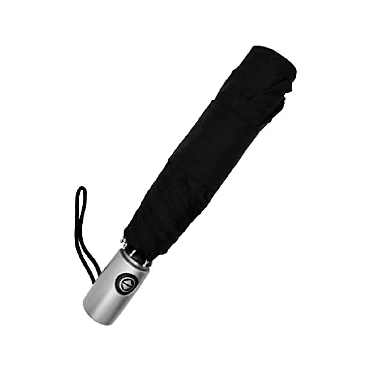totes Automatic Open Close Water-Resistant Travel Folding Umbrella, (Black)