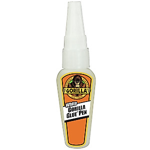 Gorilla White Glue Pen, Waterproof, .75 ounce Precision Tip Bottle, White, (Pack of 6)