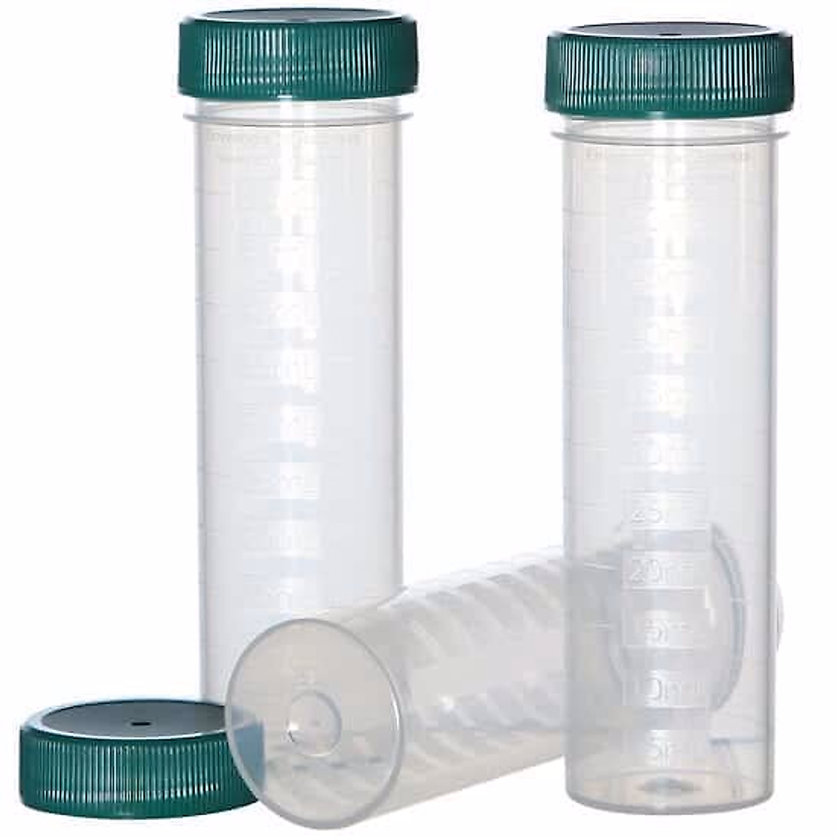 Environmental Express UC475-GN Ultimate Digestion Cup with Green Polyethylene-Faced Lined Cap, 50 mL Capacity, Polypropylene (Pack of 500)