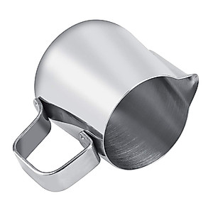 Stainless Steel Milk Frothing Pitcher, Steaming Pitcher Coffee Cappuccino Latte Art Frothing Cup, for Machines (150ML)