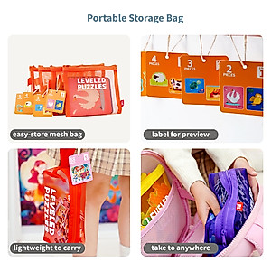 TOI Leveled Puzzles for Kids Aged 6 and Up, Toddler Puzzle Preschool Learning Jigsaw Puzzles, Large Pieces Educational Game for Boys Girls, Classic Education Step 7