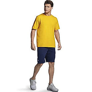 Russell Athletic mens Cotton Performance Short Sleeve T-shirt T Shirt, Gold, Small US