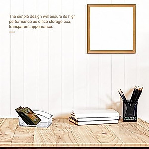 BESTonZON Tea Bag Organizer Acrylic Tea Bag Holder Clear Plastic Tea Box for Tea Bags Dispenser Office Supplies Crafts and Small Items