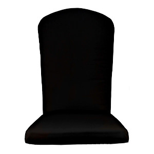 RSH DECOR: Foam Adirondack Chair Cushion | 48” x 20” x 2” | All-Weather Spun Fabric | Water and Fade-Resistant | Outdoor Cushion for Patio Furniture | Black