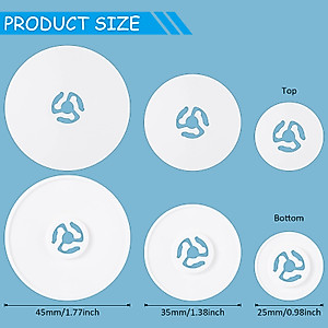 Spool Cap Sewing Machine Spool Pin Cap Small Medium Large Replacement Spool Cap Compatible with Brother, Babylock Sewing and Embroidery Machines, 45 mm, 35 mm and 25 mm, White(9 Pieces)