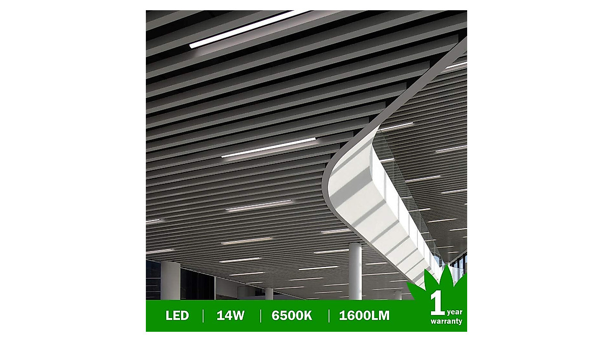 LightingWill LED T5 Integrated Fixture 3FT, Daylight White 6000~6500K ...