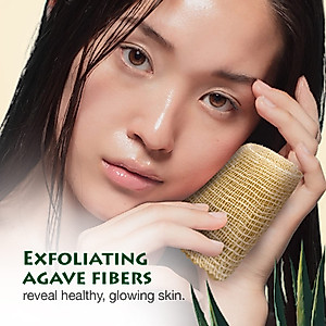 Ayate Washcloth, Face & Body Exfoliating Wash Cloth for Shower, Body Loofah Alternative, Scrub Towel, Resists Mold, Made from Agave Fiber