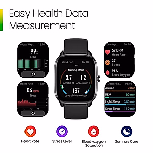 Amazfit GTS 4 Mini Smart Watch for Women Men, Alexa Built-in, GPS, Fitness Tracker with 120+ Sport Modes, 15-Day Battery Life, Heart Rate Blood Oxygen Monitor, Android Phone iPhone Compatible-White