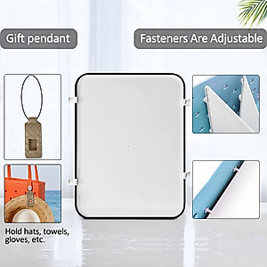 RongYue Divider Tray for Large Rubber Beach Bags Waterproof Tray Insert for Open EVA Tote Bag With Holes Plastic Accessories (Black)