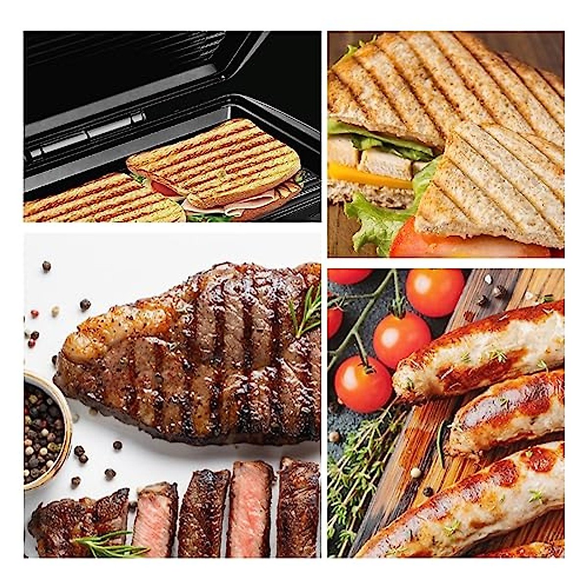 Sandwich machine Electric Sandwich Machine Waffle Machine Hot Dog Machine Breakfast Machine (Color : Waffle Maker, Size : UK)