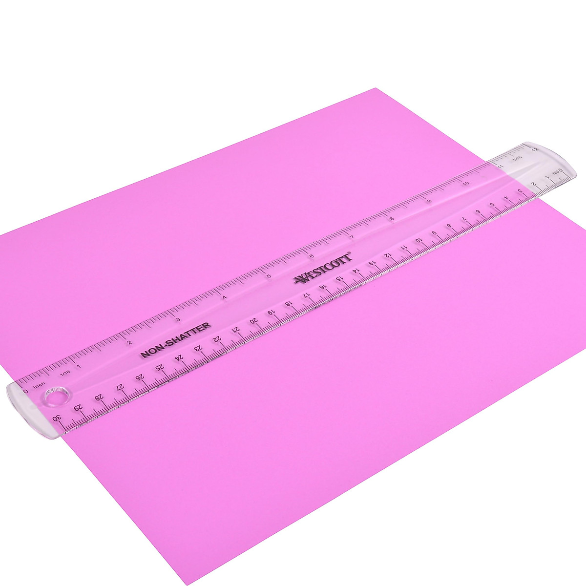 Westcott Non-Shatter Ruler, Clear, 12 Inches,(13862)