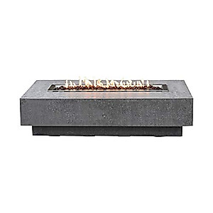 Fire Table Outdoor Fire Pit Hampton Fire Table with Elementi Brand-Natural Gas