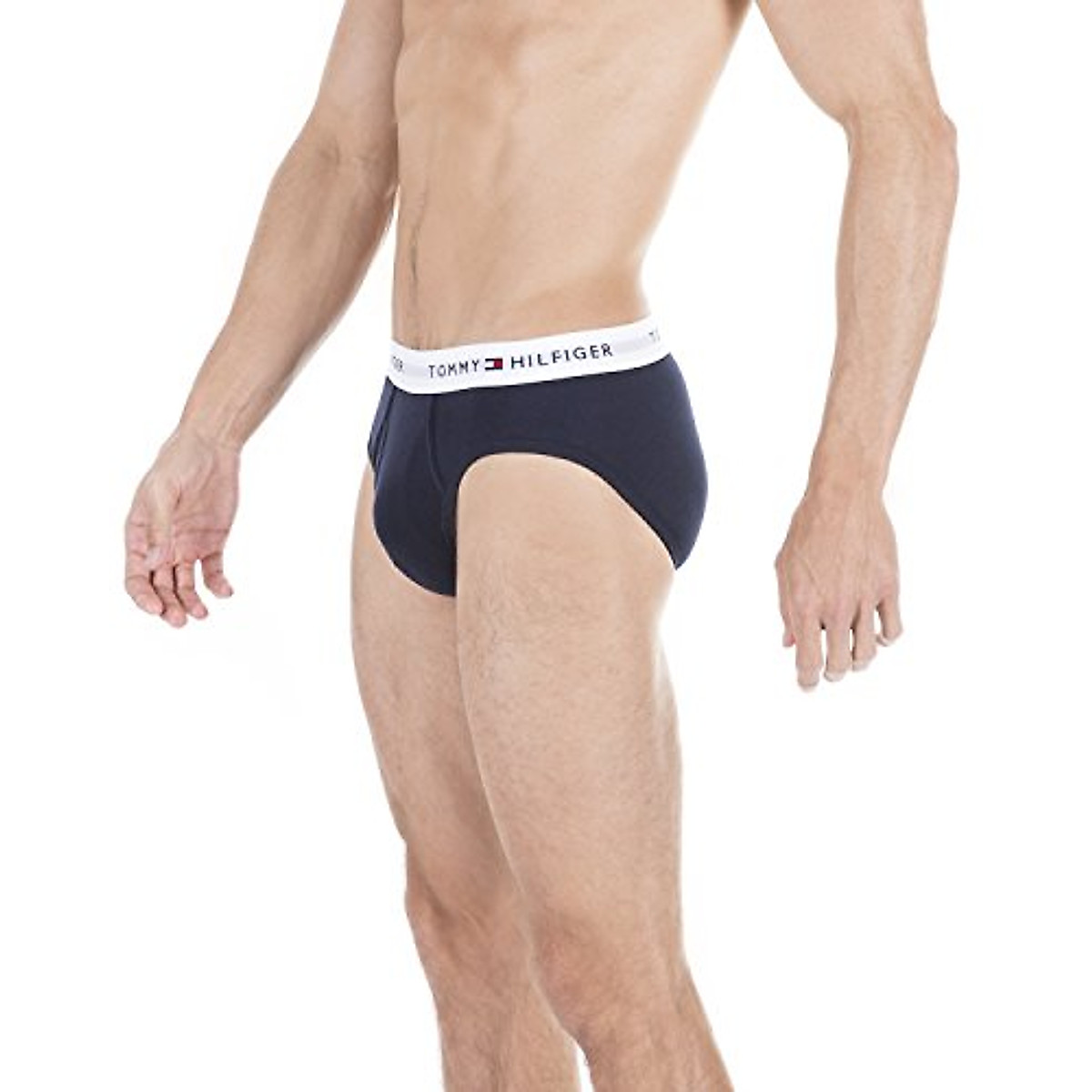 Tommy Hilfiger Men's 4-Pack Cotton Brief, Multi, Large