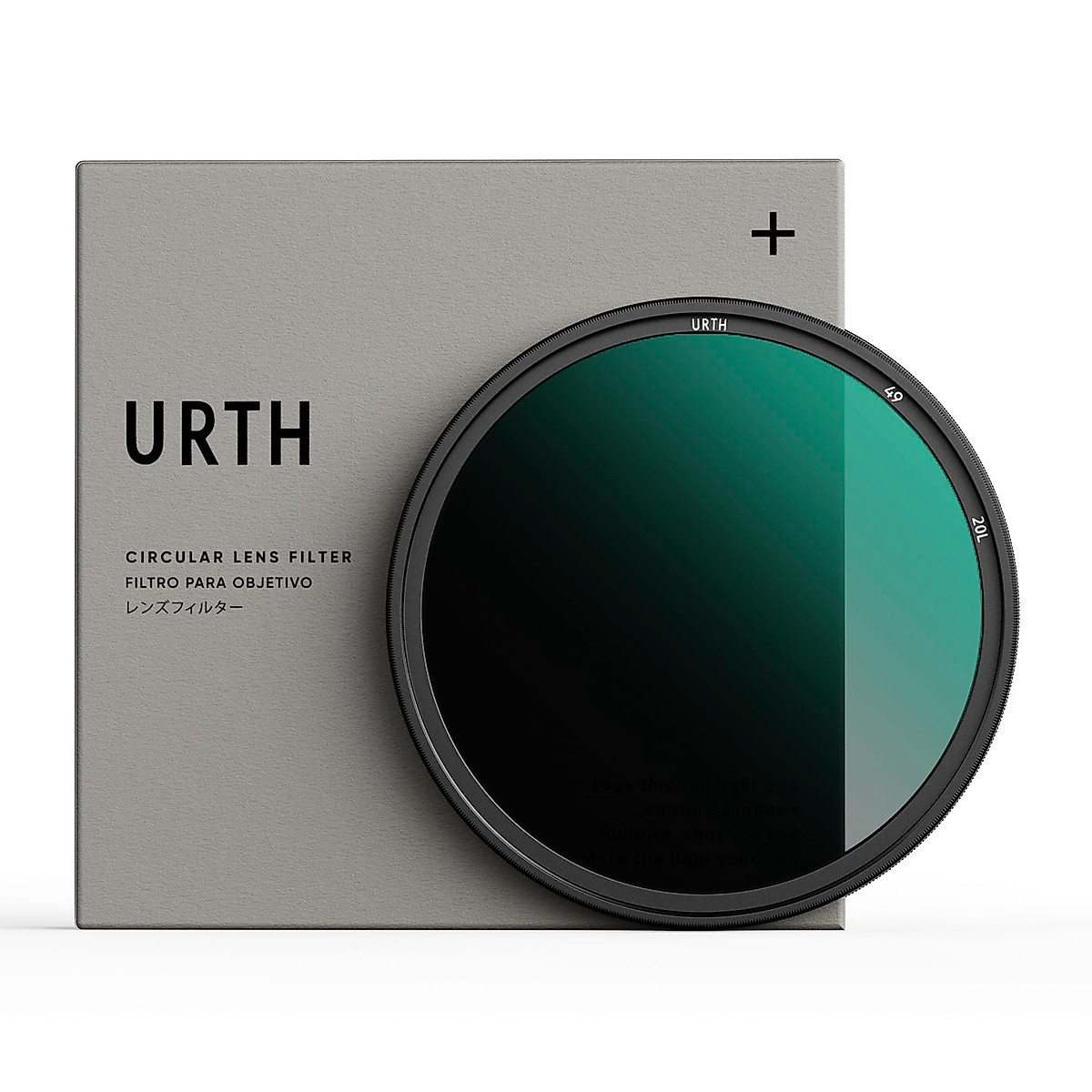 Urth 49mm ND4 (2 Stop) Lens Filter (Plus+) — 20-Layer Nano-Coated, Ultra-Slim Neutral Density Camera Lens Exposure Filter