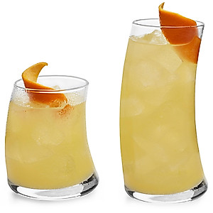 Libbey Swerve 16-Piece Tumbler and Rocks Glass Set