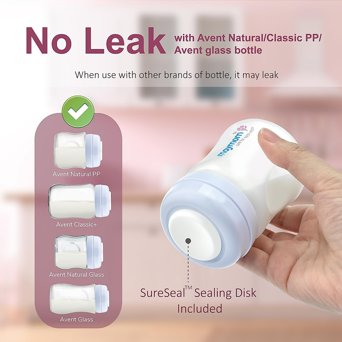 Maymom Pump Parts Compatible with Spectra S2 Spectra S1 Valves Tubes Bottles Backflow Protectors, Not Original Spectra S2 Replacement Pump Parts Spectra 32mm Flange Spectra Duckbill Valve