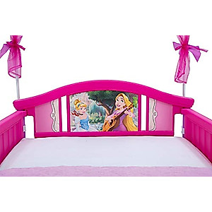 Delta Children Canopy Toddler Bed, Disney Princess( 54.5"lx29.5" w x 51" h)