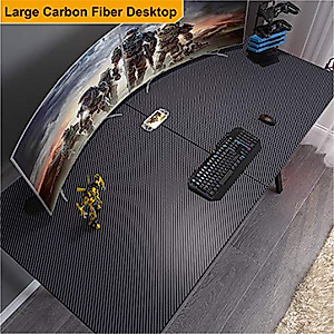 DESIGNA 47'' Gaming Desk, X-Shape Computer Desk with Free Mouse pad, Cup Holder& Headphone Hook & Controller Stand, Gamer Workstation for Home Office, Black