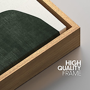 IDEA4WALL Framed Canvas Print Wall Art Multicolor Scientific Circle Diagram Geometric Shapes Illustrations Modern Art Chic Colorful for Living Room, Bedroom, Office - 16"x24" Natural