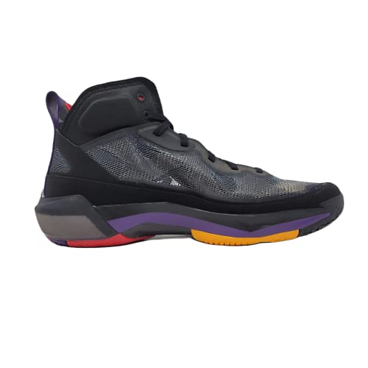 Nike Men's Air Jordan XXXVII Basketball Shoe, Black/True Red-Club Purple, 11 M US