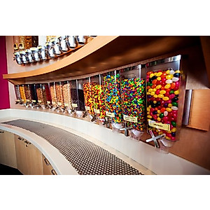 Rosseto EZ-SERV 5W Wall Mount Dry Food Dispenser, Silver, Five, (EZP2890)