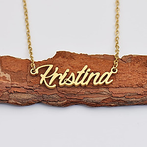 Logan Name Tag Necklaces for Her His Friends Familys Relationship Memory Jewelry Gift