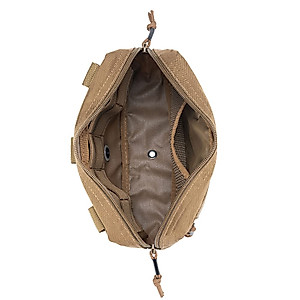 EXCELLENT ELITE SPANKER Tactical Molle Admin Pouch for Tactical Vest Chest Waist Pack Utility Tool Pouch Tactical EDC Bag(Coyote Brown)