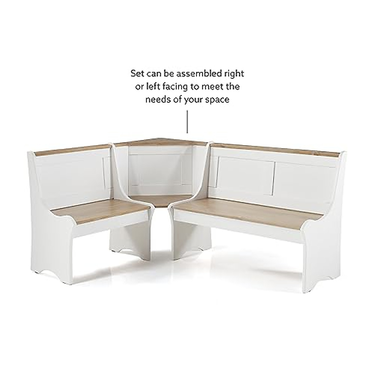 Linon Home Decor Sadie Antique White Nook