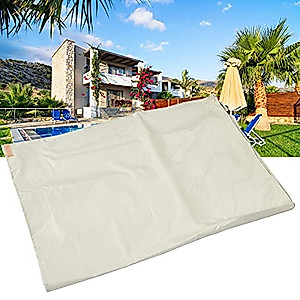 ZPSHYD Swimming Pool Roll Cover, Outdoor Swimming Pool Roll Waterproof Protector for Outdoor Heavy Duty Garden Beige(M：550 * 96cm)