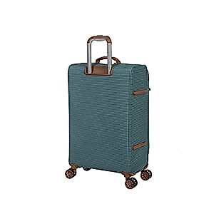 it luggage Beach Stripes 34" Softside Checked 8 Wheel Spinner, Teal
