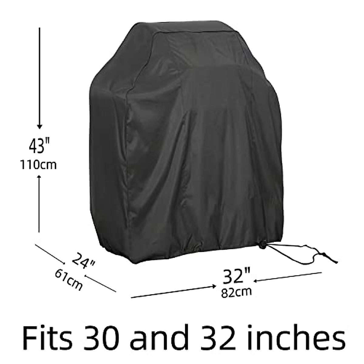 BBQ Grill Cover,Gas BBQ Grill Cover,Heavy Grill Cover,BBQ Cover, for Weber Spirit, Weber Genesis, Char Broil Grill Spirit Cover,Outdoor Covers Waterproof & dustproof,30”32”58”72”Inch