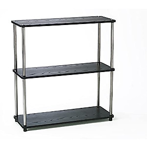 Convenience Concepts Designs2Go 3 Tier Bookshelf, Black