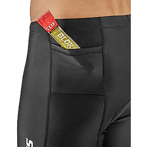 SLS3 Triathlon Shorts Men - Tri Short Mens - Men's Triathlon Shorts (Black, Medium)