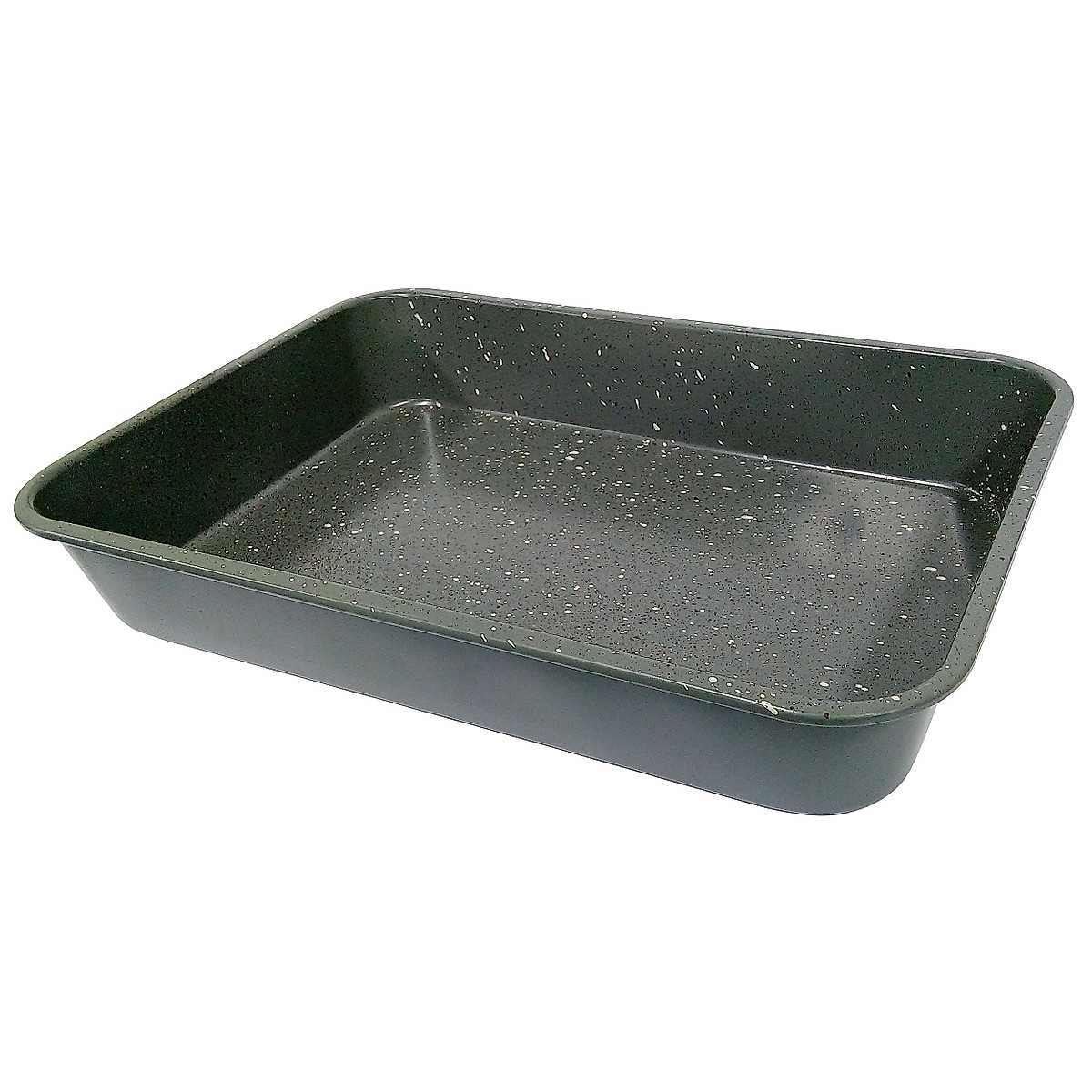 casaWare Grande Lasagna/Roaster Pan 18 x 12 x 3-Inch - Extra Large, Ceramic Coated NonStick (Silver Granite)