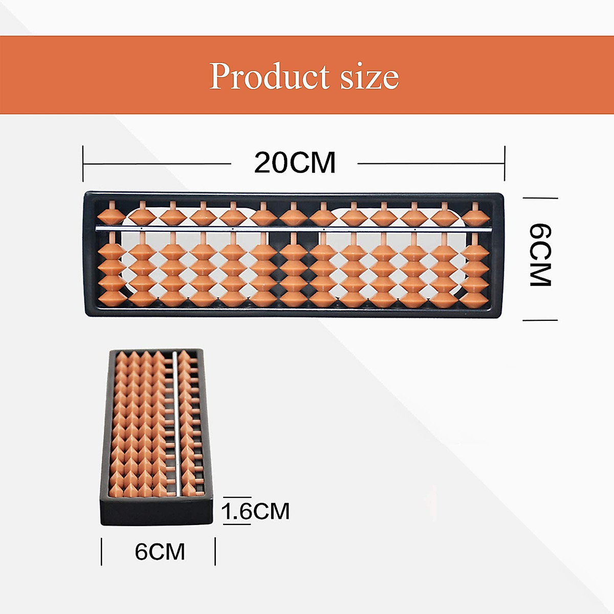 Abacus 13/17 Digits Soroban Rods Chinese Japanese Abacus Calculator Educational Tools Abacus Counting Tool (13 Digit)