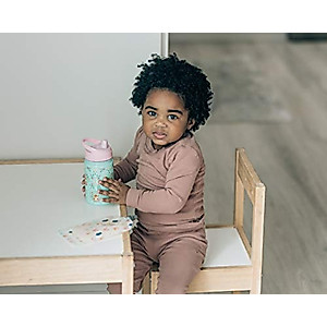 Simple Modern Kids Summit Sippy Cup Thermos 10oz - Stainless Steel Toddler Water Bottle Vacuum Insulated Girls and Boys Hydro Travel Cup Flask -Shark Bite Purple