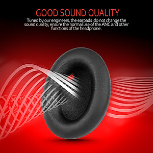 Krone Kalpasmos Ear Pads Replacement for Sony WH-1000XM4 Headphone, Premium 1000XM4 Noise Canceling Covers with Soft Protein Leather and High-Density Memory Foam, Without Affecting Sensor-Black