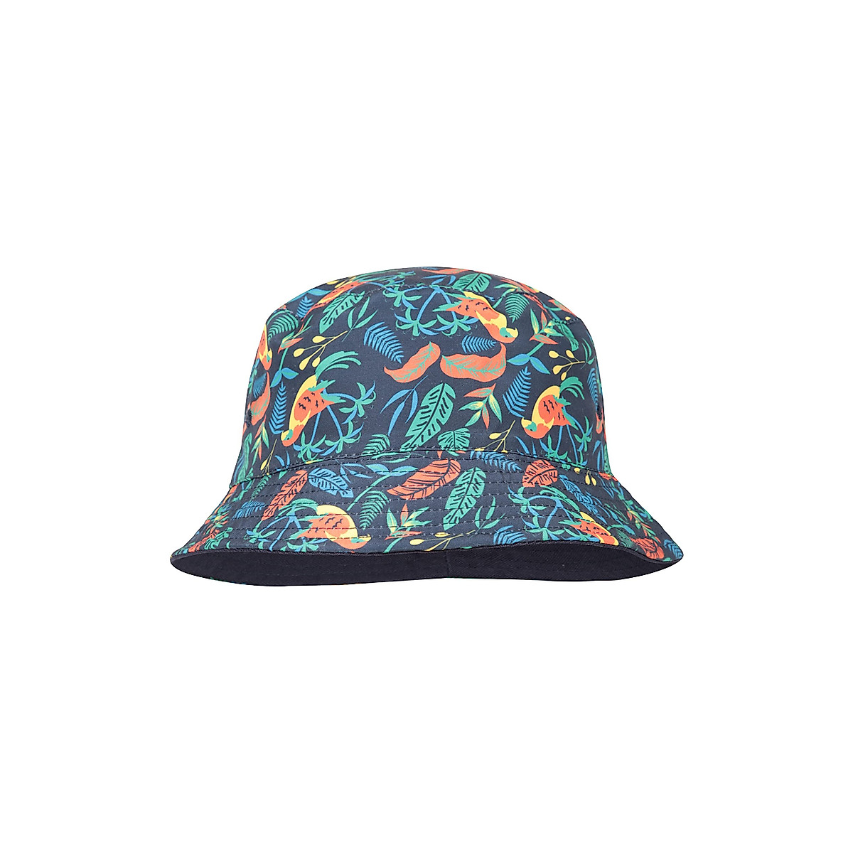Mountain Warehouse Kids Reversible Bucket Hat - Summer, Girls Boys Navy Small/Medium