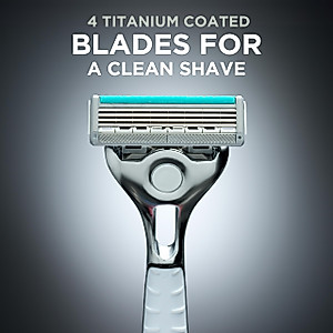 Wilkinson Sword Quattro Titanium Sensitive Razor Blades - Pack of 8 Blades