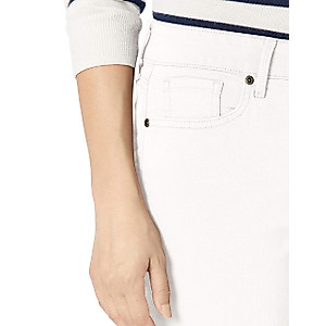 NYDJ Women's Marilyn Straight Cuff Cropped Slimming Jeans, Optic White, 18