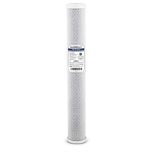 Hydronix CB-25-2010 Universal NSF Coconut Activated Carbon Block Water Filter, 2.5" x 20" - 10 micron