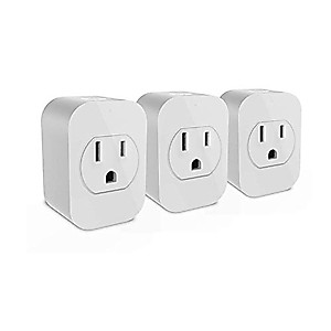 eco4life Smart Outlet, Mini Wifi Plug, Work with Alexa, Google Home, No Hub Needed, App Remote Control, Set Timer, UL certified (3 pack)