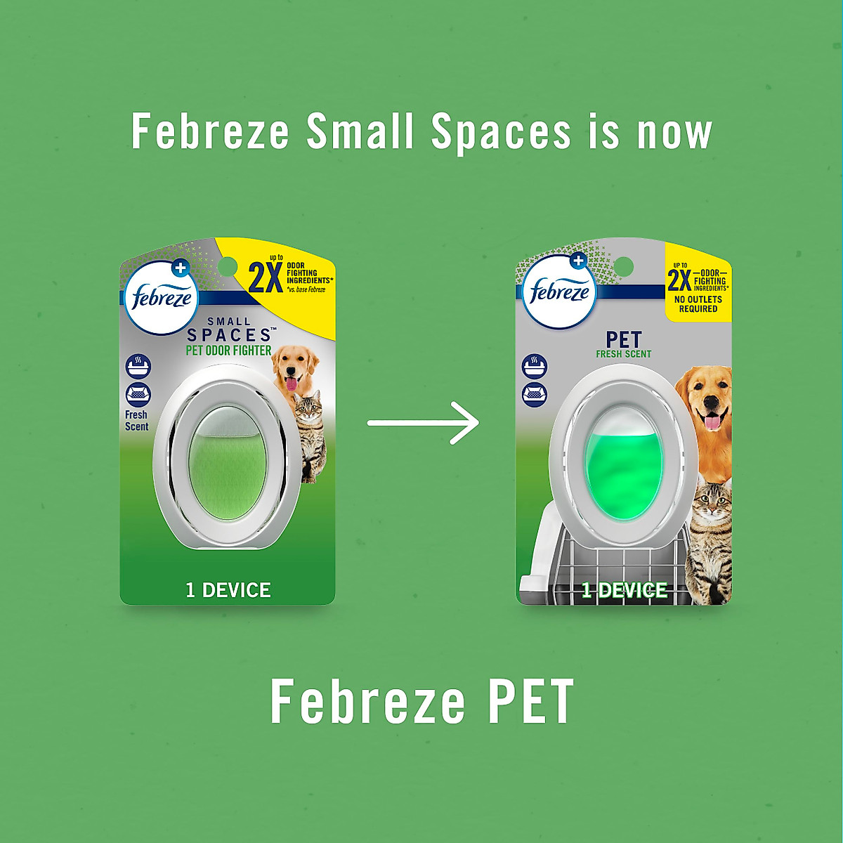 Febreze Small Spaces Air Freshener, Pet Friendly Air Fresheners Alternative for Home, Room Air Freshener, Fresh Scent, Room Deodorizer & Odor Fighter for Strong Odor (4 Count)