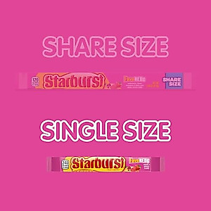 STARBURST FaveREDS Chewy Candy Bulk Pack, Full Size, 2.07 oz (Pack of 24)