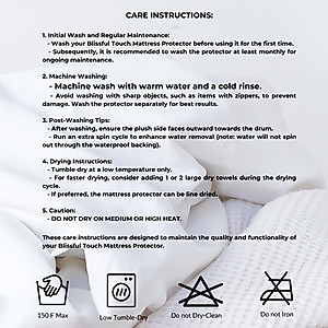 Blissful Touch Waterproof Mattress Protector - Twin